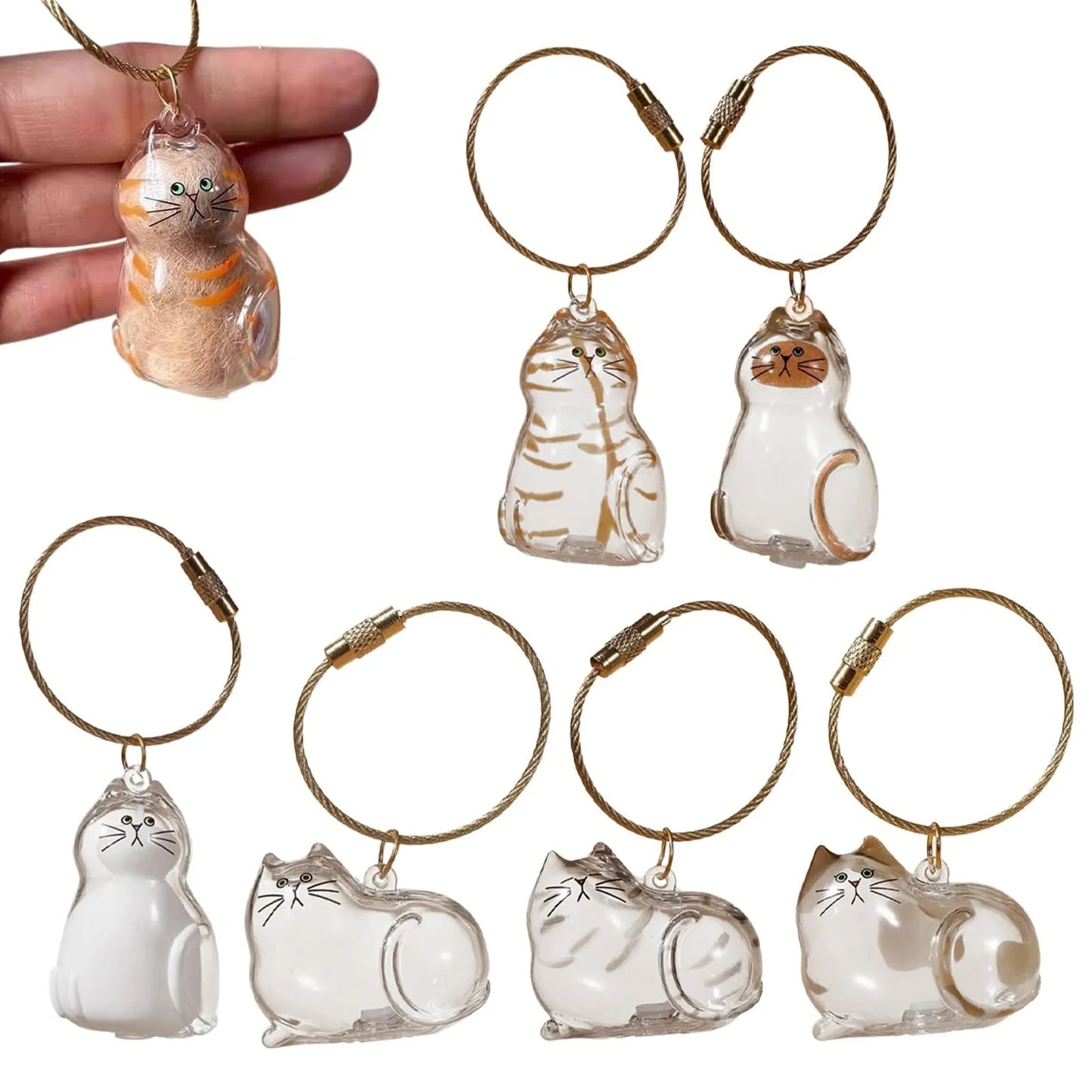 PurrCapsule Cat Hair Keepsake Keychain – mylovely-pets